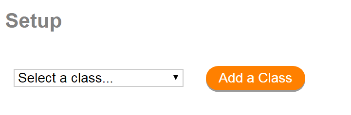 Step 2: Select a classor add a new class.